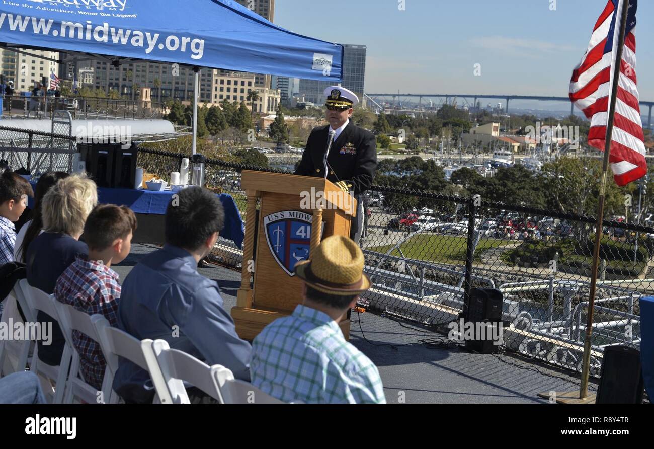 SAN DIEGO (March 03, 2017) Cmdr. Richard C. Stacey, medical service ...