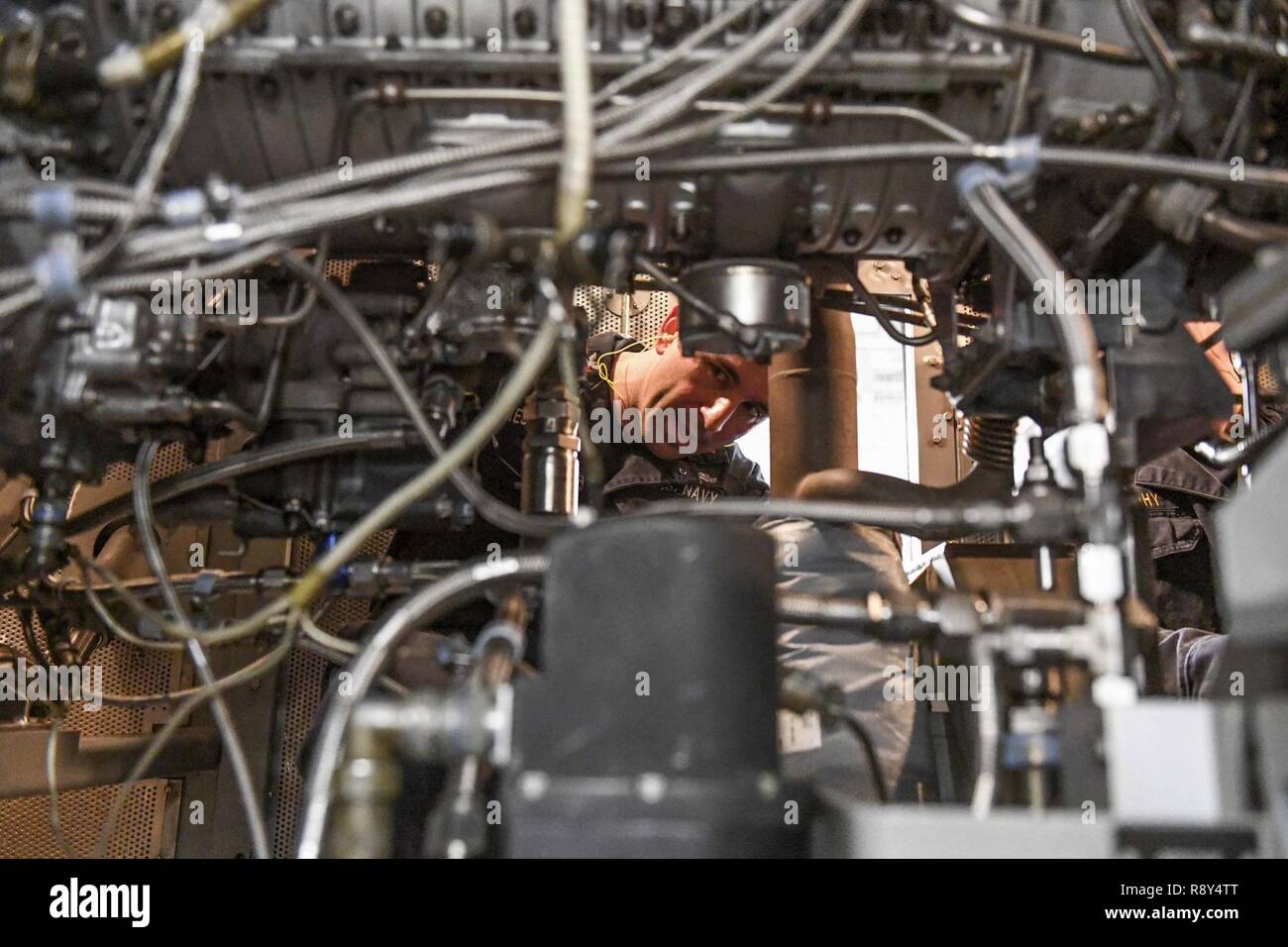 SOUTH CHINA SEA (March 3, 2017) Gas Turbine System Technician 2nd Class ...