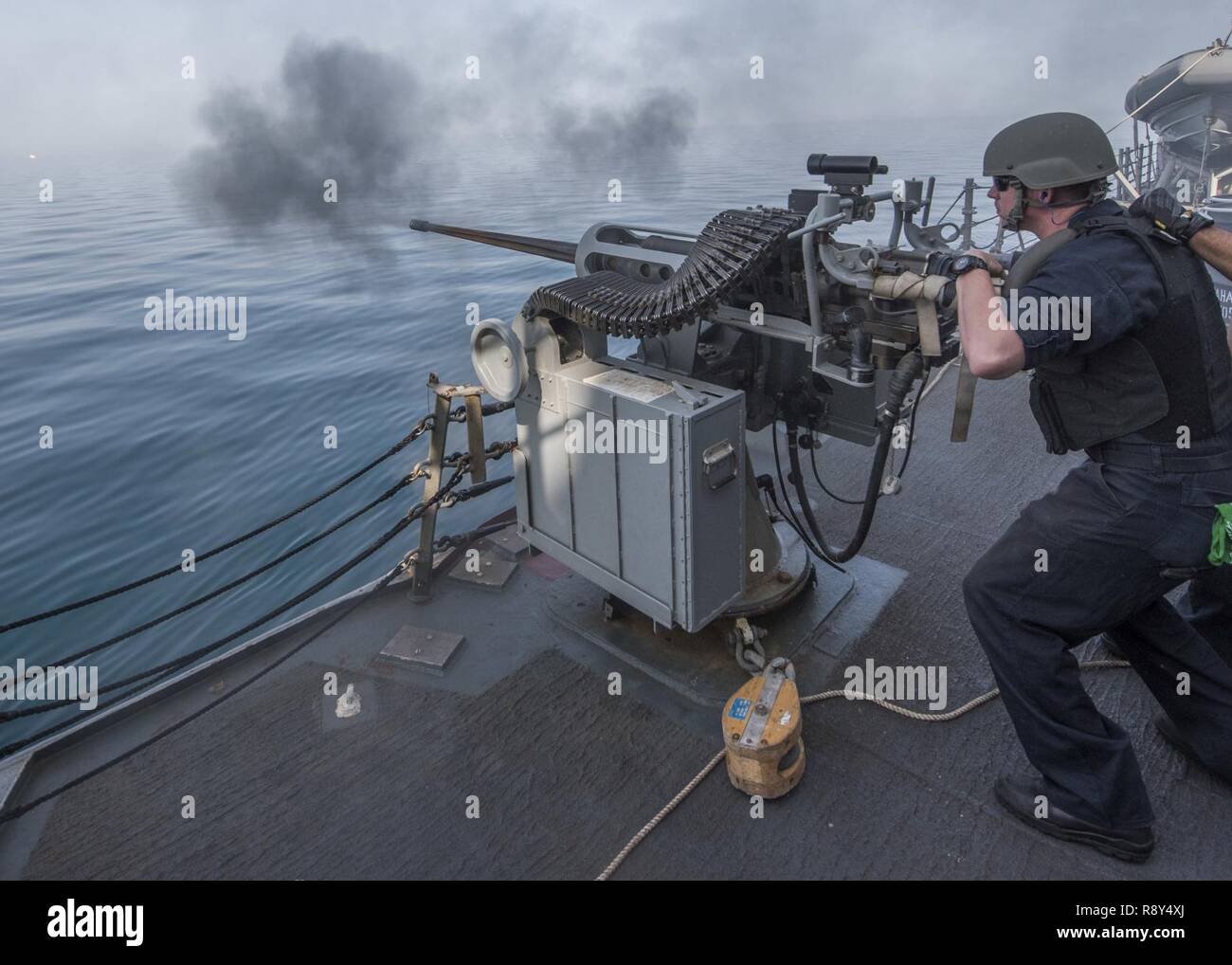 ARABIAN SEA (Mar. 3, 2017) Gunner's Mate 2nd Class Matthew Bramlett ...