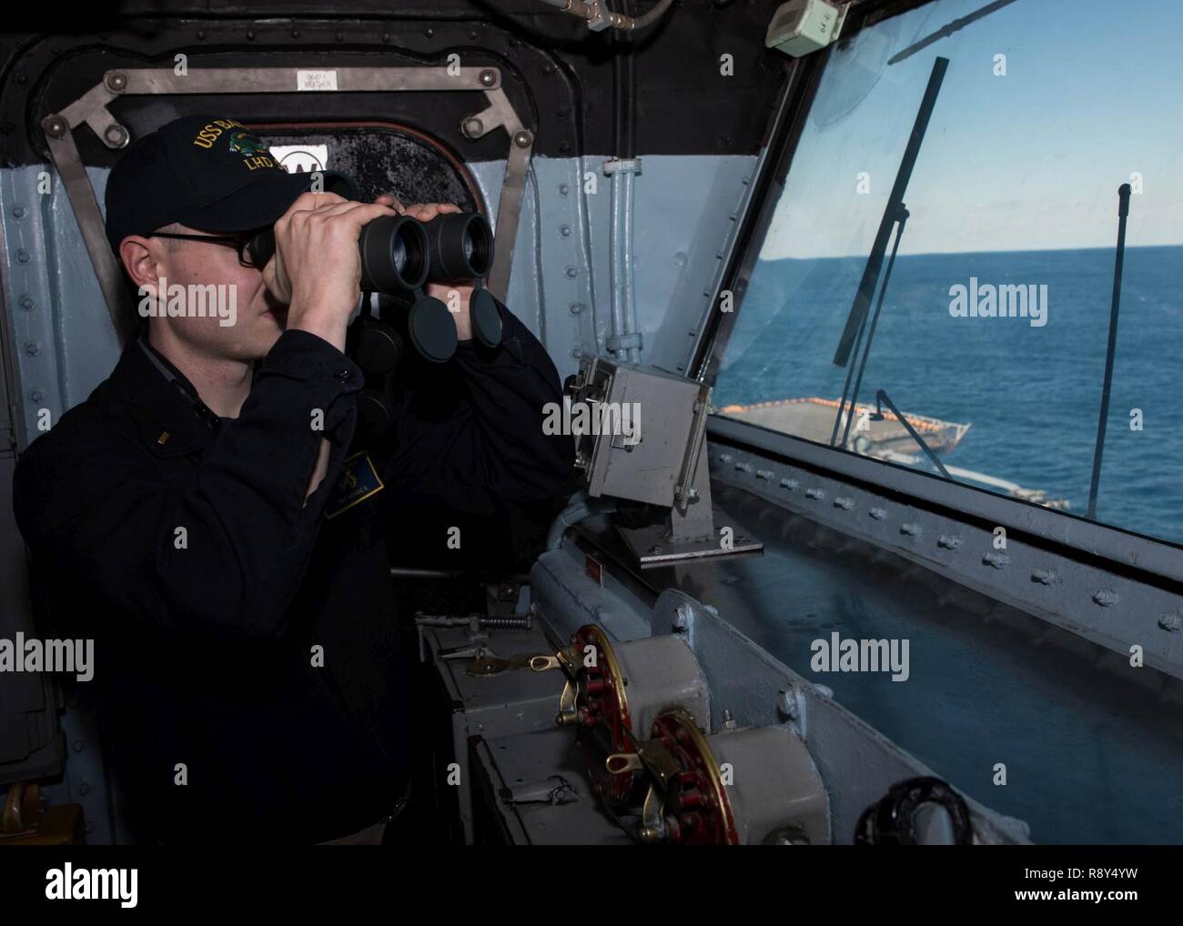ATLANTIC OCEAN (March 3, 2017) Ens. Christopher Monroe, from Walkerton ...