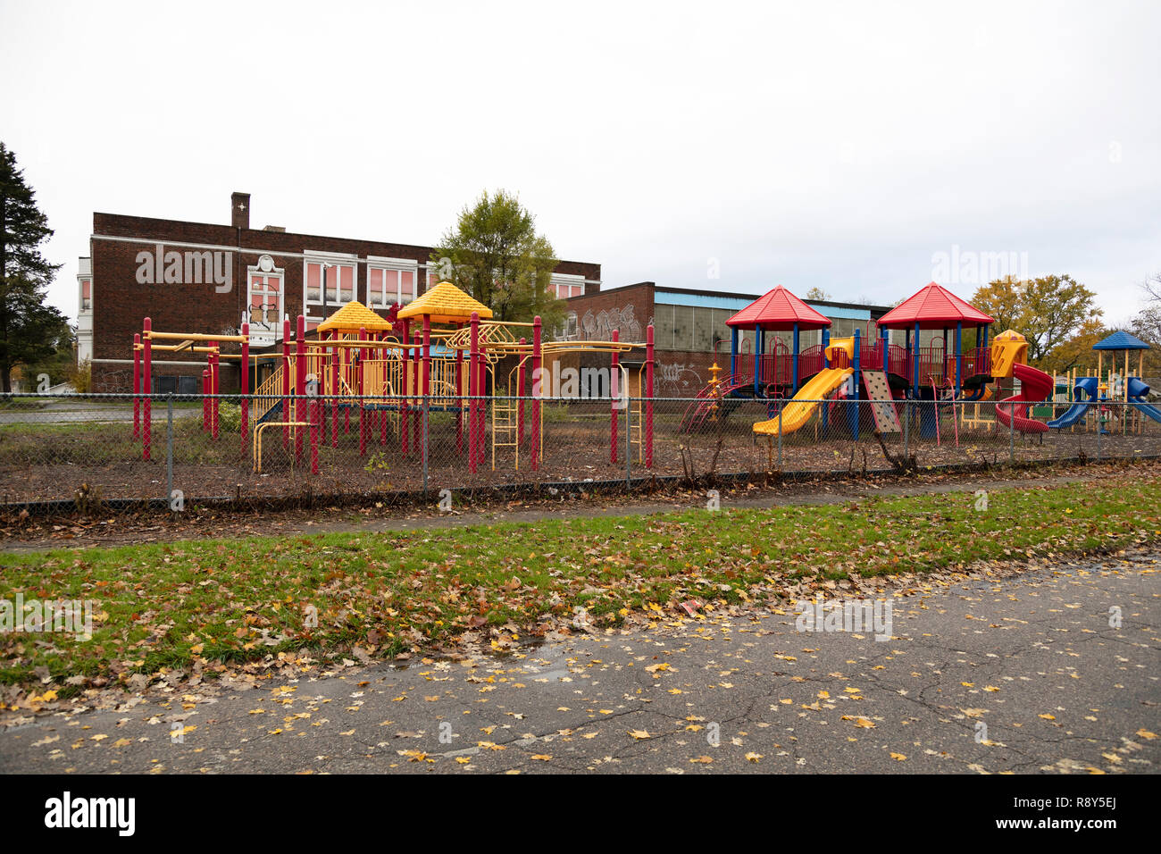 Empty School Playground