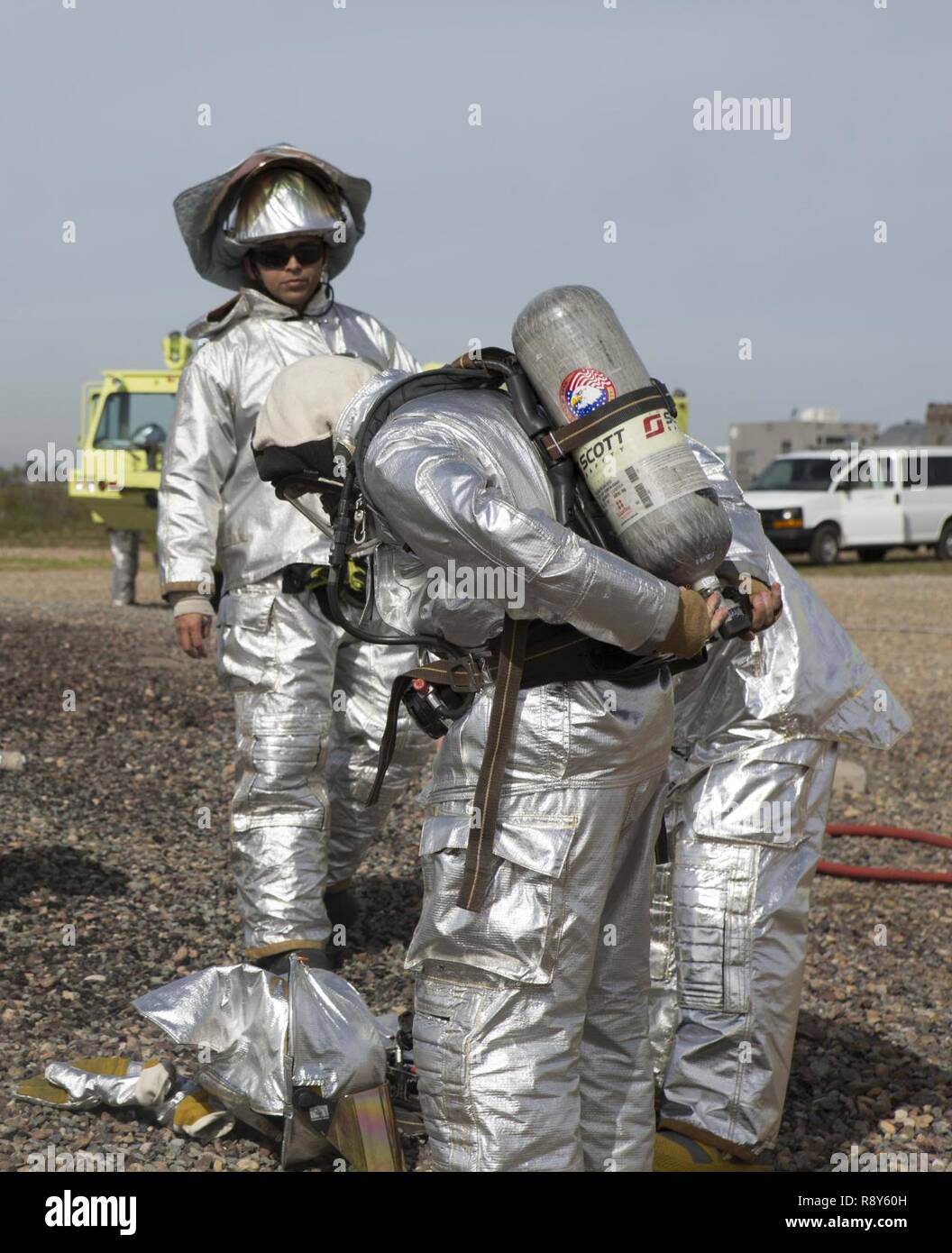 Aircraft Rescue and Firefighting Marines with Headquarters and ...