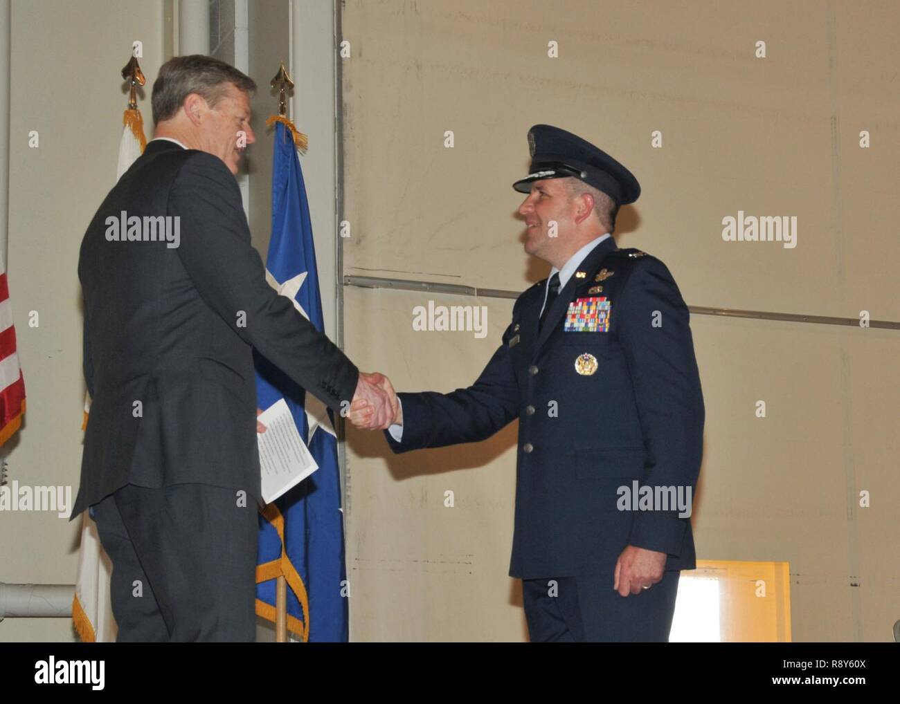 Col. James M. Suhr assumed command of the 104th Fighter Wing during a ...