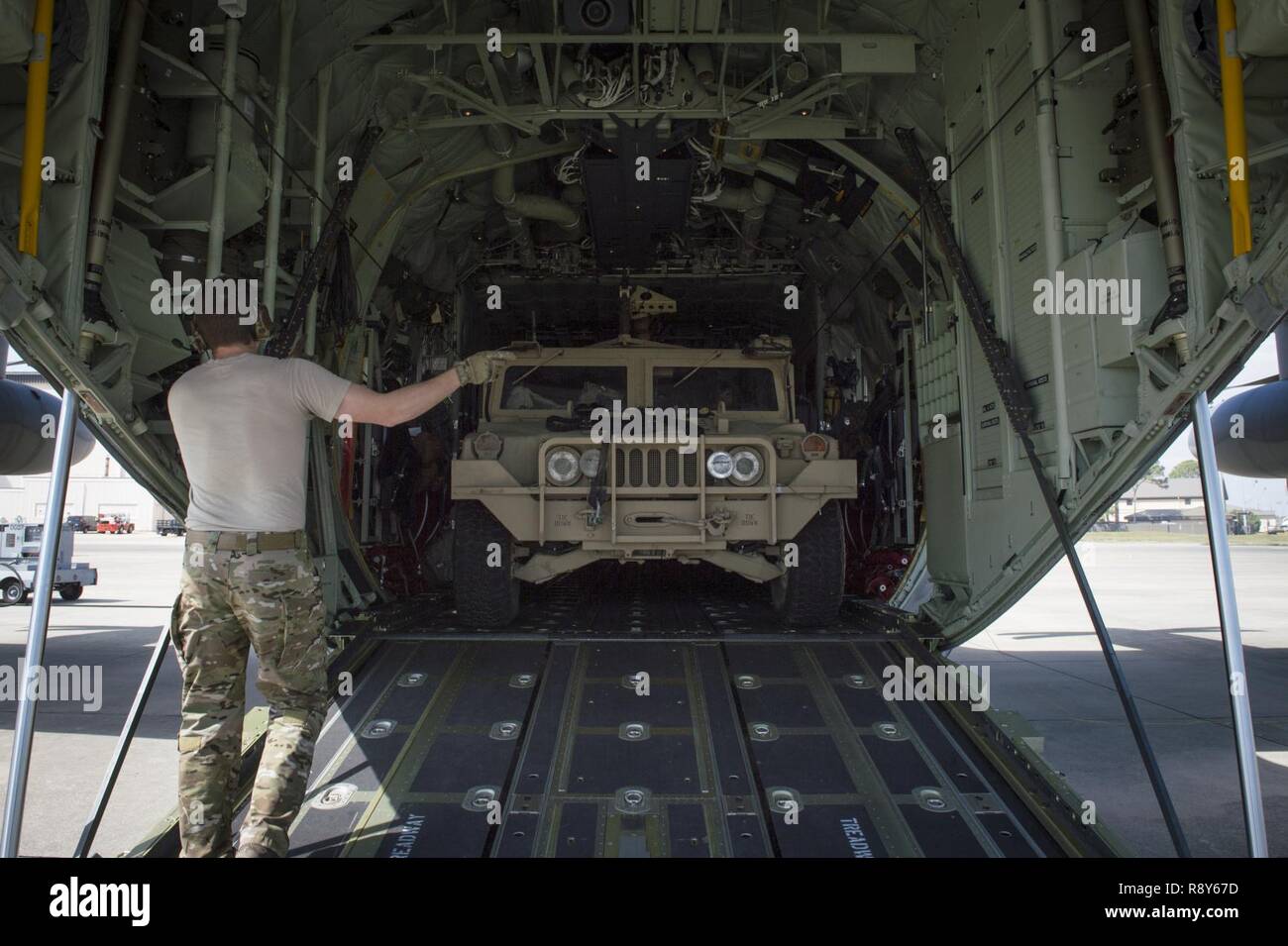 A U.S. Air Force loadmaster from the 27th Special Operations Wing ...
