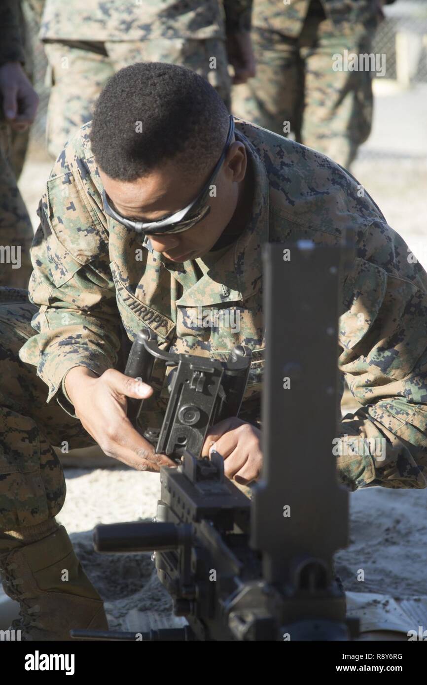A Marine with 2nd Transportation Support Battalion races against the ...