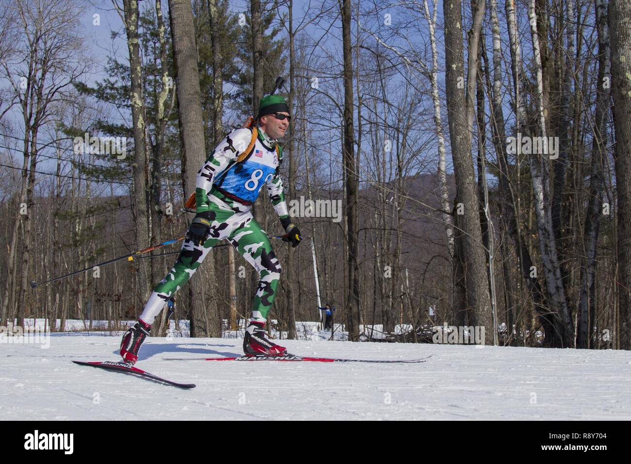 U.S. Army 1st Sgt. Daniel Westover, with the Vermont National Guard ...