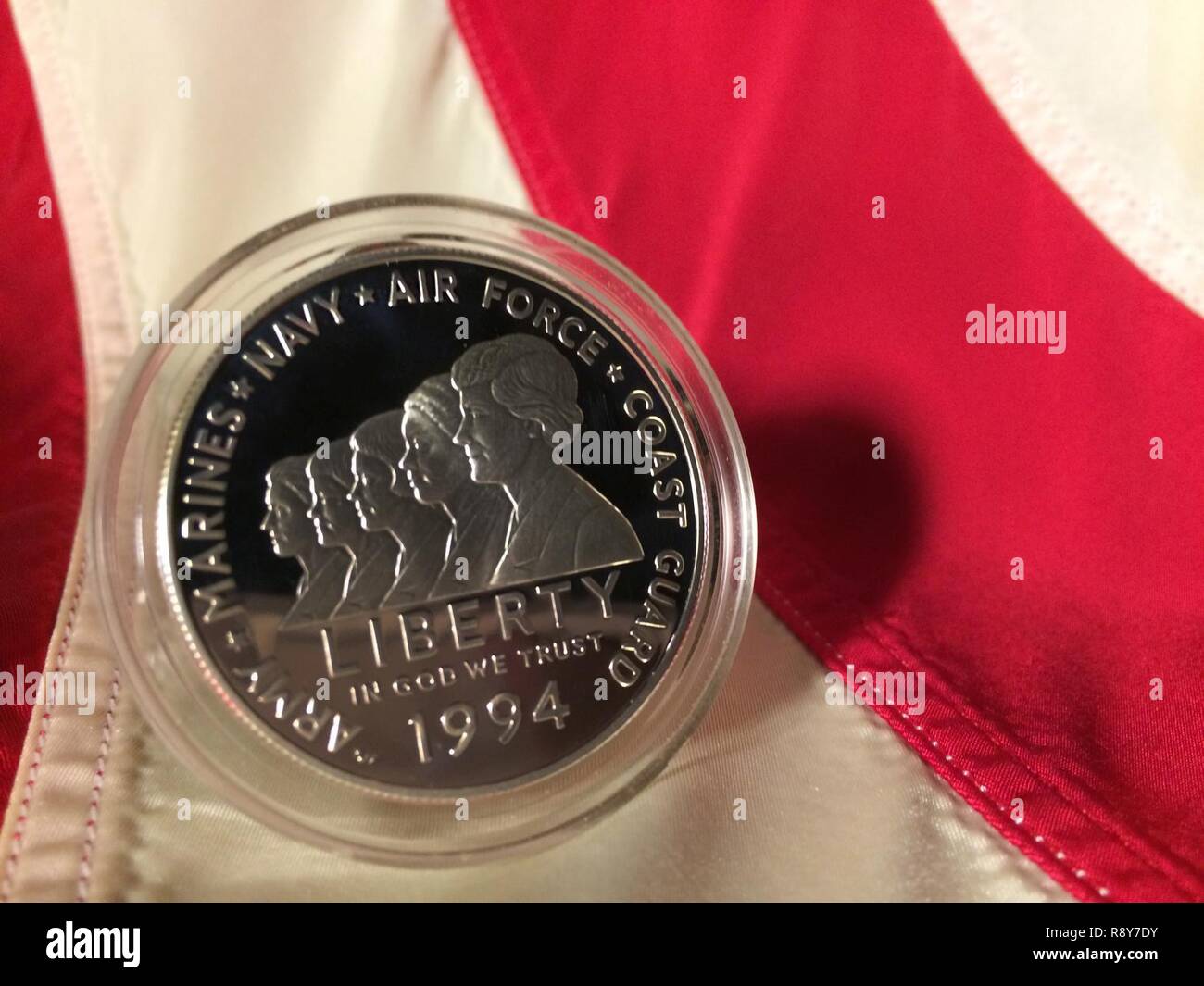 This "Women in Military Service" coin was given to Airman First Class ...