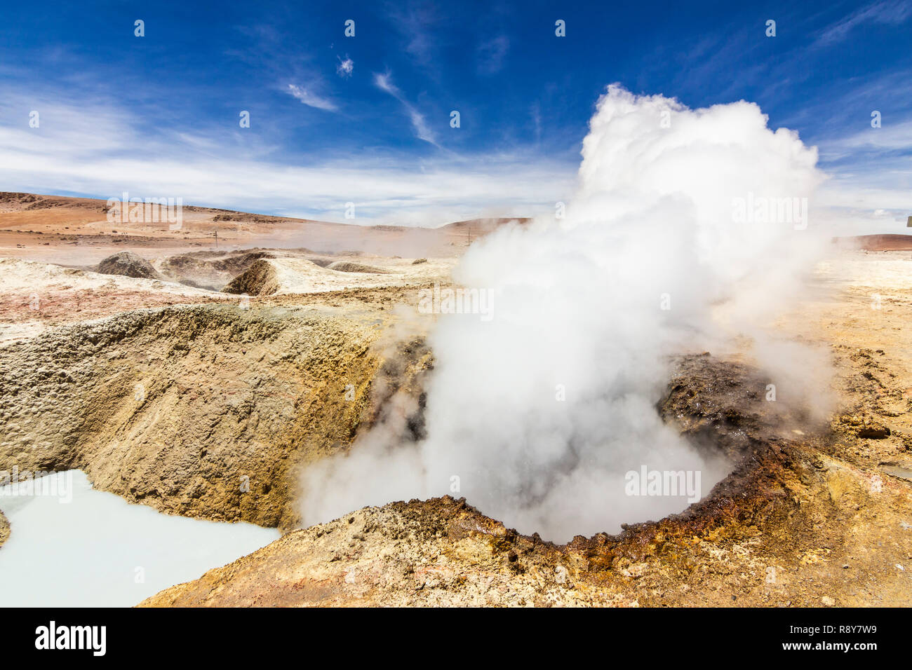 Sol de Mañana Geyser an amazing Earth power representation inside the ...
