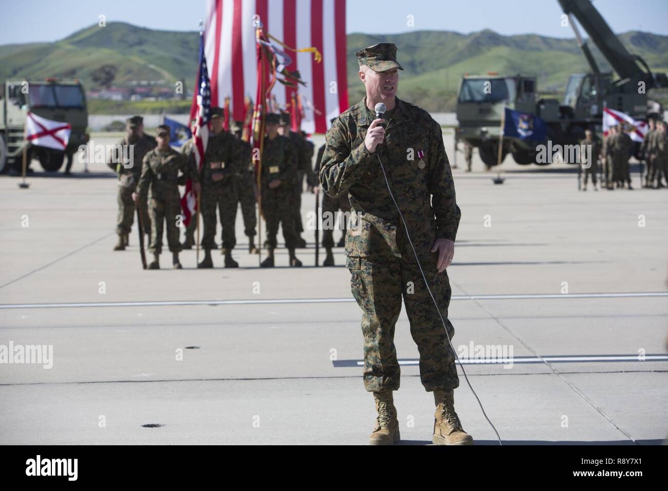 Sgt. Maj. Michael Pritchard, the outgoing sergeant major of Marine ...