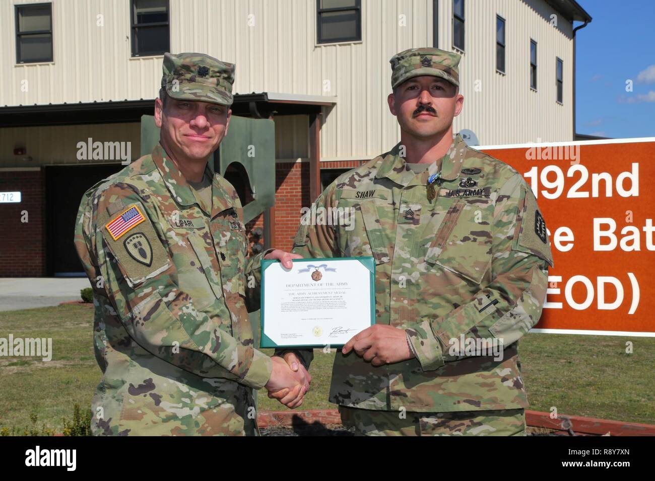 U.S. Army Lt. Col. Benjamin Lipari, Battalion Commander for the 192nd ...