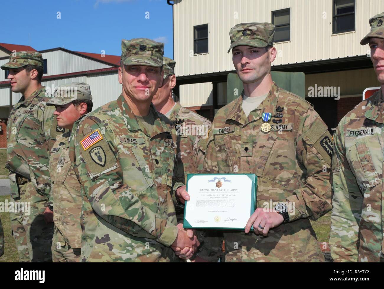 U.S. Army Lt. Col. Benjamin Lipari, Battalion Commander for the 192nd ...