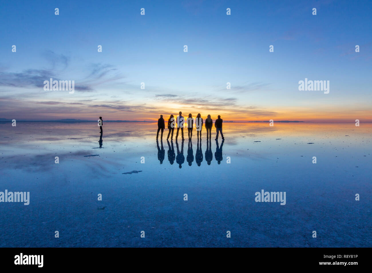 People reflections at Uyuni saltflats. One of the most amazing things ...