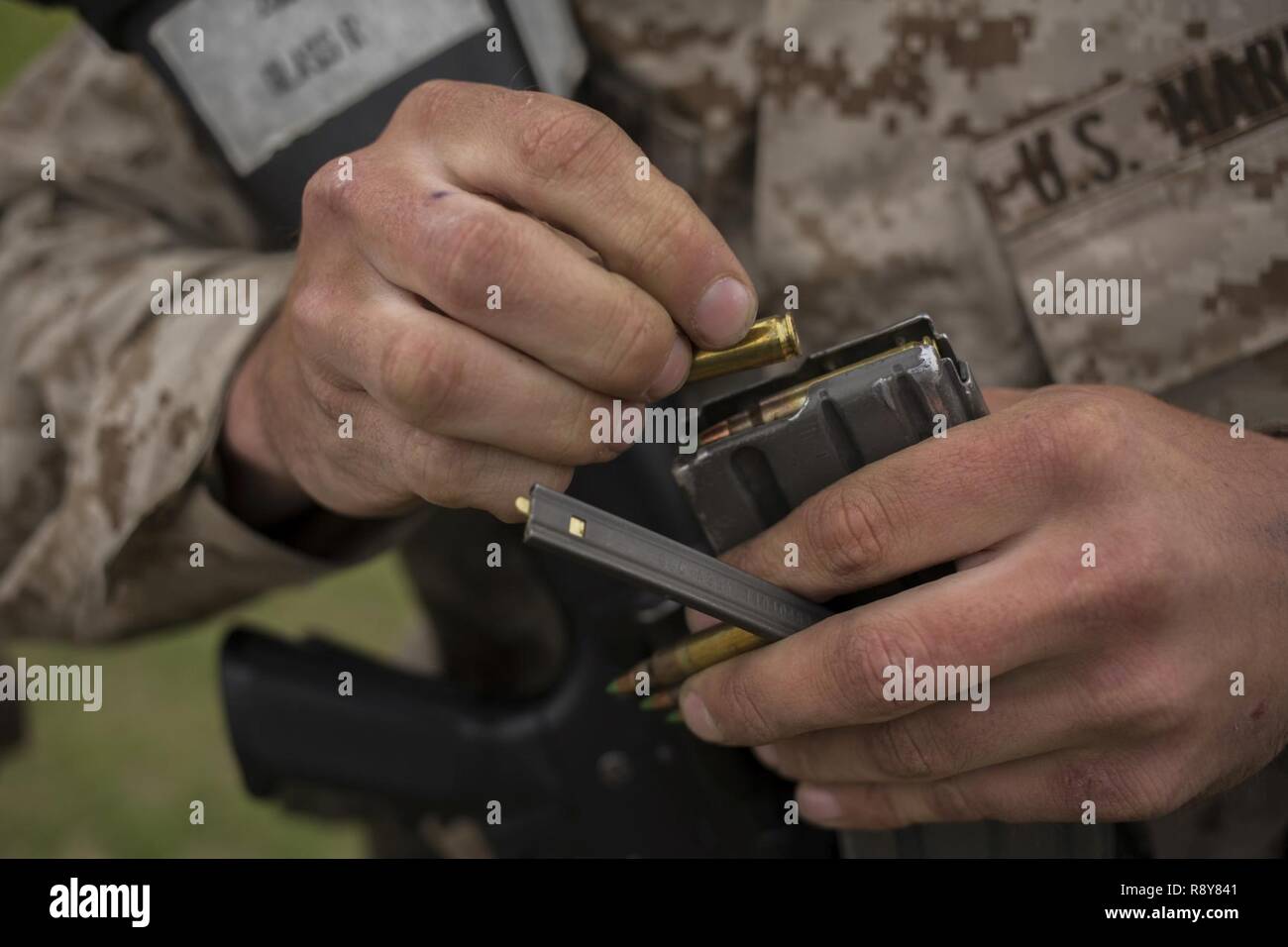 U.S. Marine Corps Recruits with Company E., 2nd Training Battalion ...