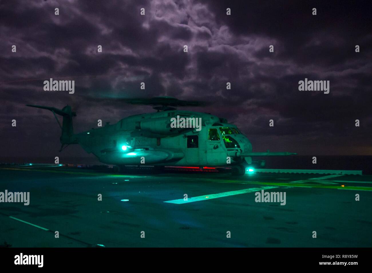 PHILIPPINE SEA (March 3, 2017) A CH-53E Super Stallion, assigned to the ...