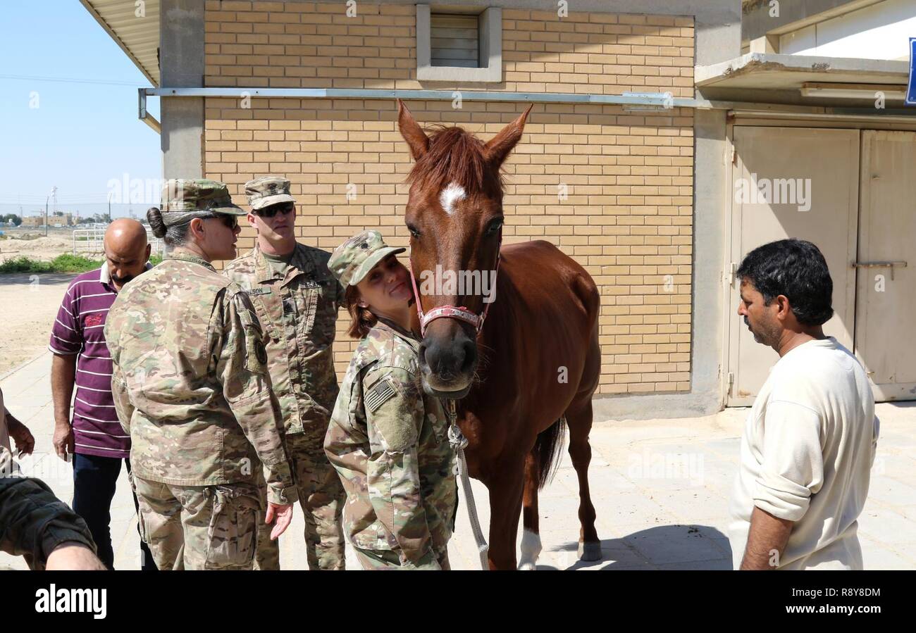 Spc. Rachel Dinger, an animal care specialist, with the195th Medical ...