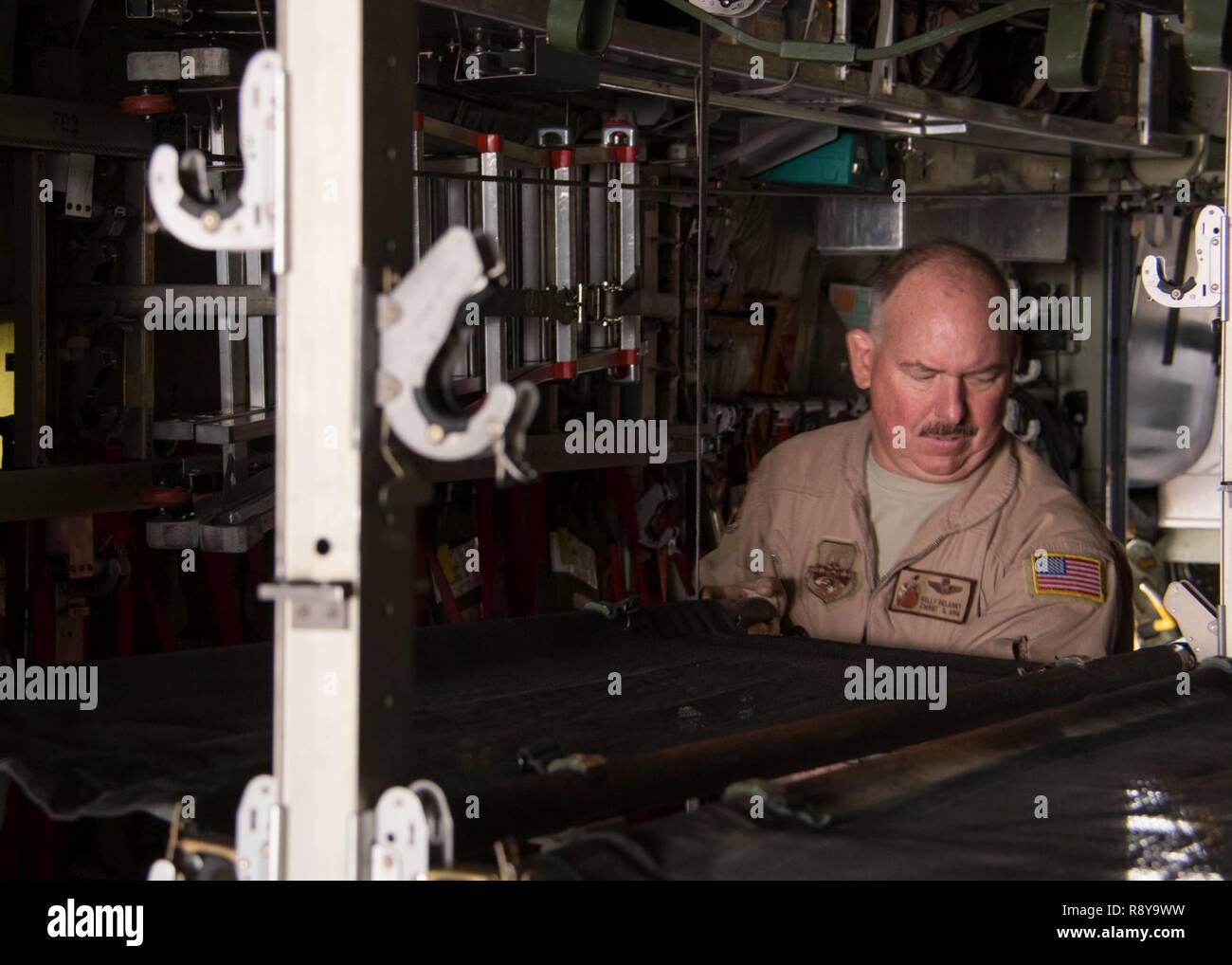 Chief Master Sgt. Kelly Delaney, a 737th Expeditionary Airlift Squadron ...