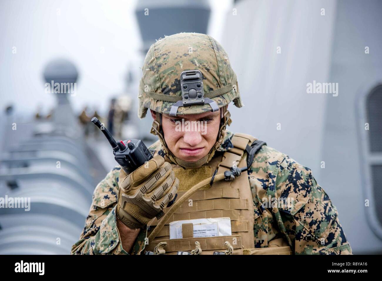 WATERS SOUTH OF JAPAN (March 10, 2017) Lance Cpl. Jacob Adamson, from ...
