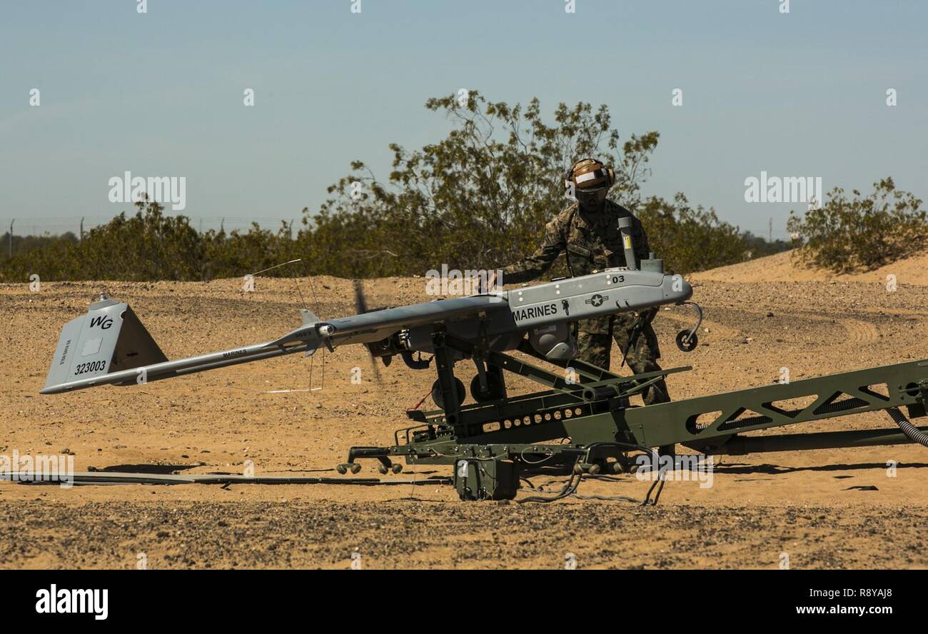 Corporal Amos Stevens, a UAV operator with Marine Unmanned Aerial ...