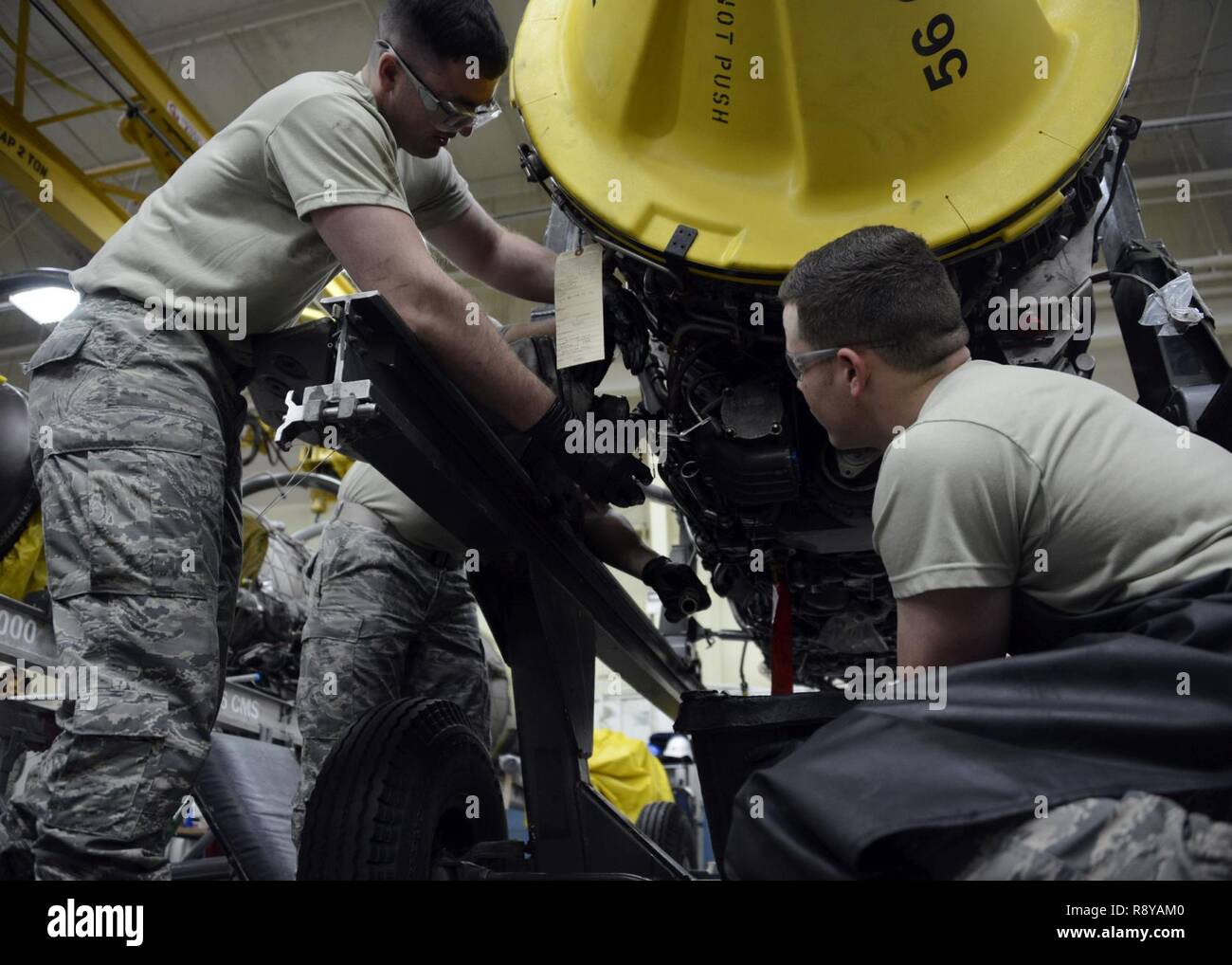 Members of the 56th Component Maintenance Squadron propulsion flight ...