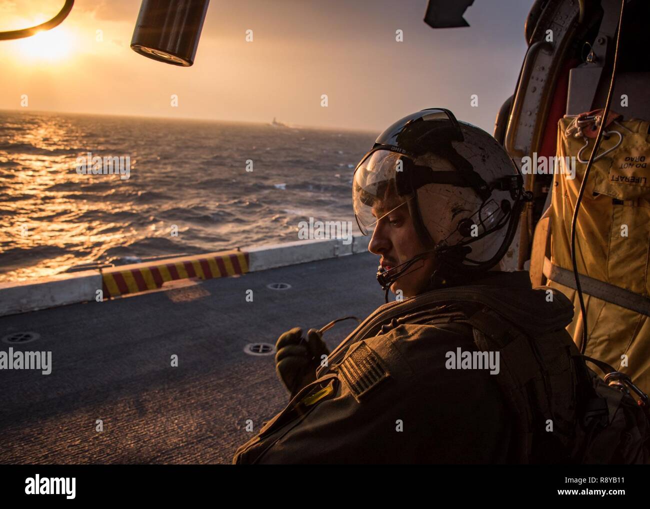 EAST CHINA SEA (March 9, 2017) Naval Aircrewman (Helicopter) 2nd Class ...