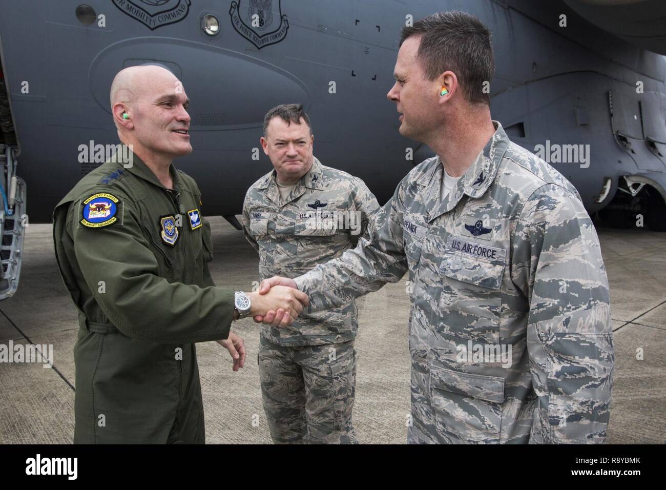 Col. Joel W. Safranek, right, 621st Contingency Response Wing, vice ...