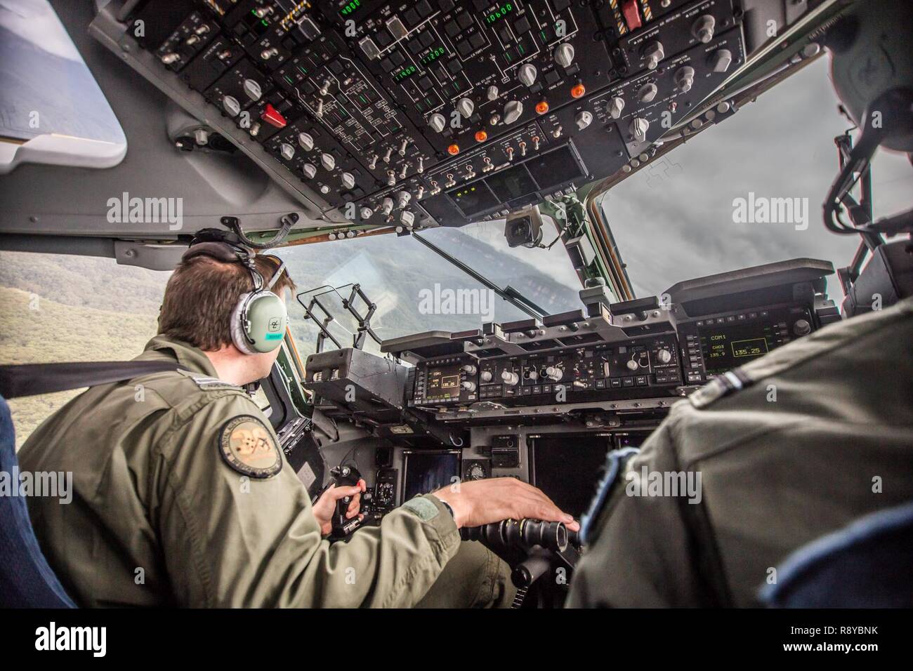 Royal Australian Air Force Flying Officer Doug Izatt, a C-17 ...