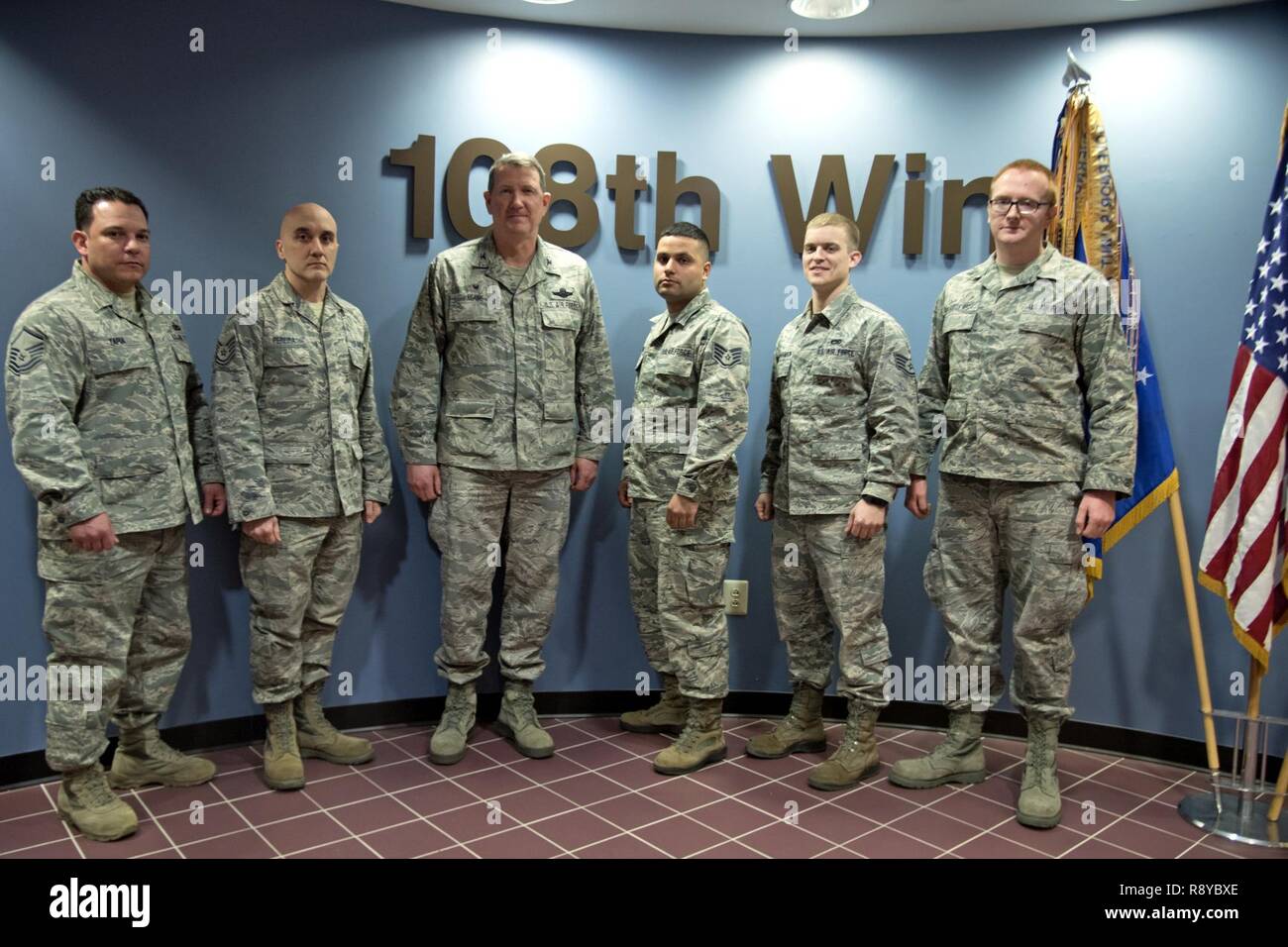 Several 108th Wing Airmen re-enlisted March 11, 2017 at the Wing’s ...