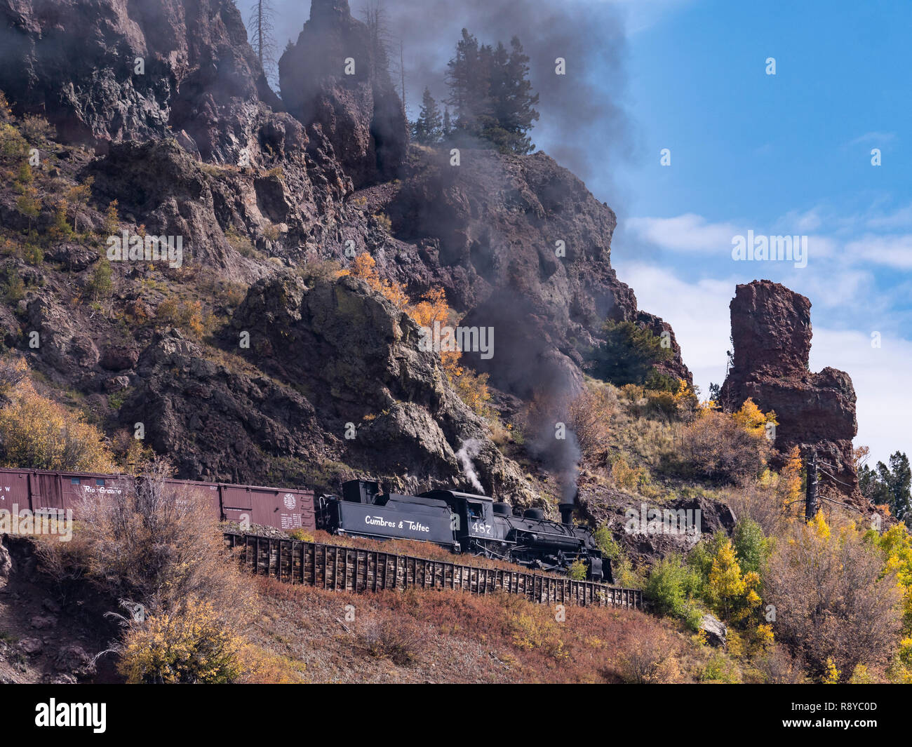 Cumbres toltec scenic railroad train hi-res stock photography and ...