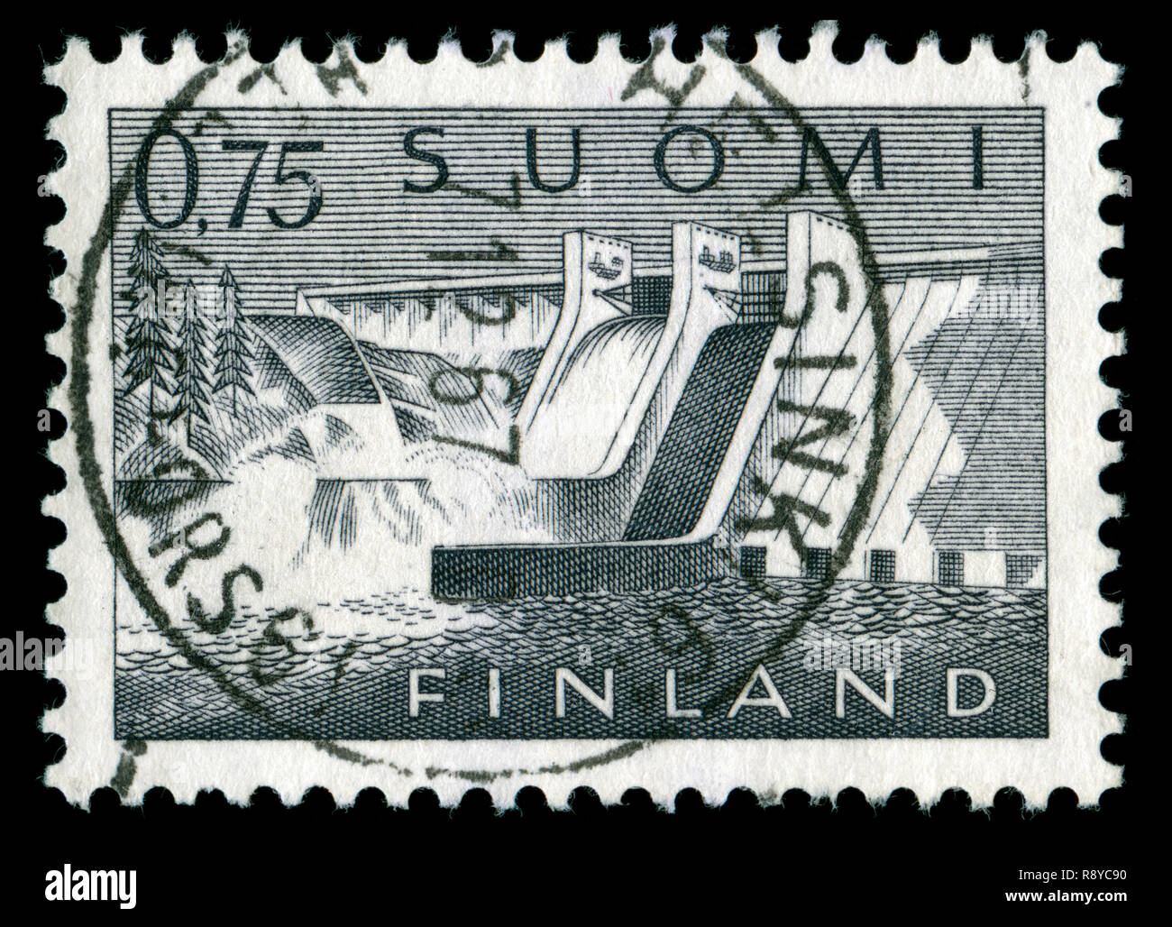 Postage stamp from Finland in the series issued in Stock Photo - Alamy