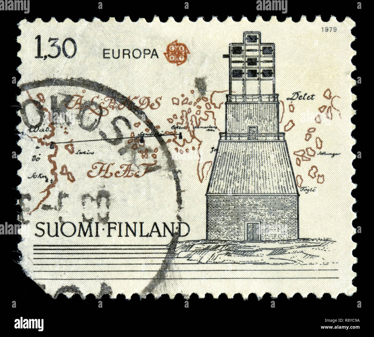 Postage stamp from Finland in the series issued in Stock Photo - Alamy
