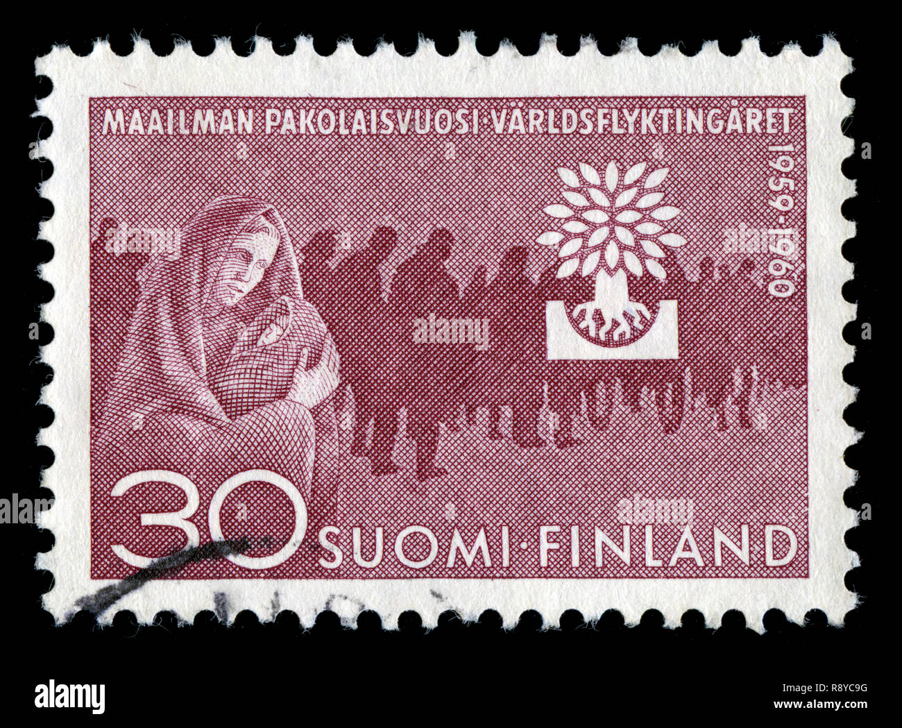 Postage stamp from Finland in the series issued in Stock Photo - Alamy