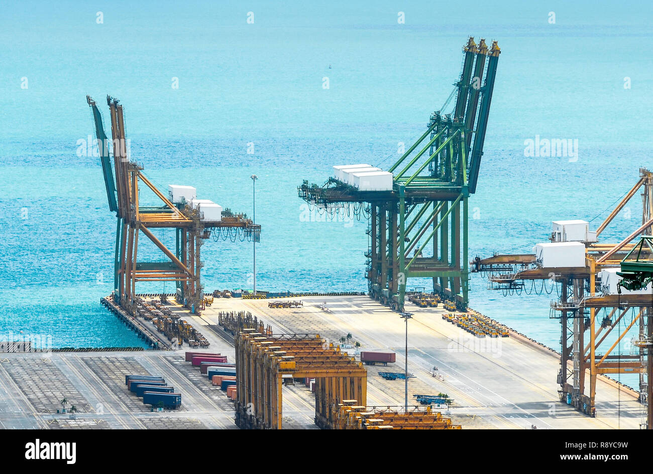 Empty shipping containers hi-res stock photography and images - Alamy