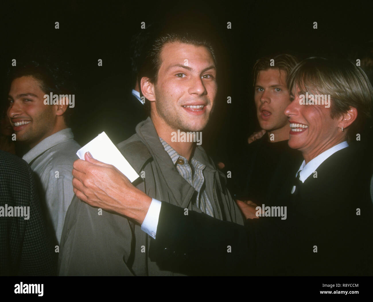 WEST HOLLYWOOD, CA - APRIL 29: Actor Christian Slater and publicist ...