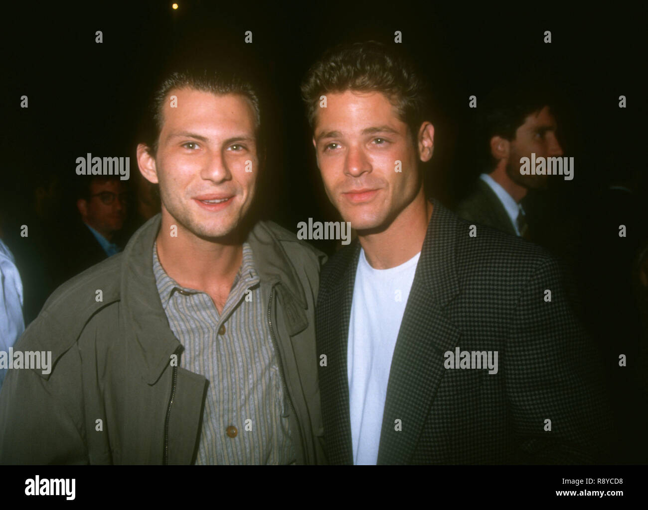 WEST HOLLYWOOD, CA - APRIL 29: Actor Christian Slater and guest attend ...