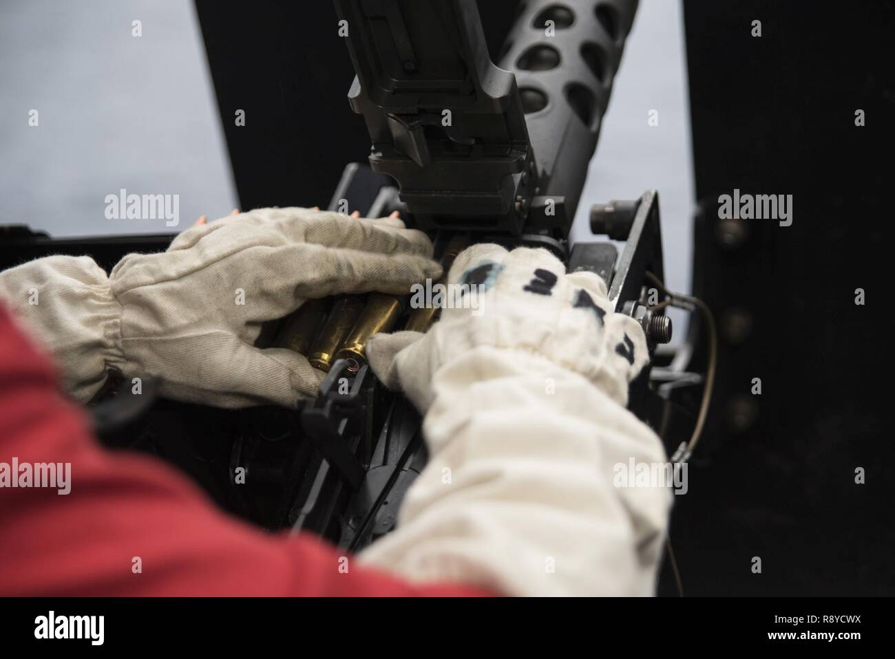 PHILIPPINE SEA (March 13, 2017) Gunner’s Mate Seaman Yusef Ali Reynolds ...