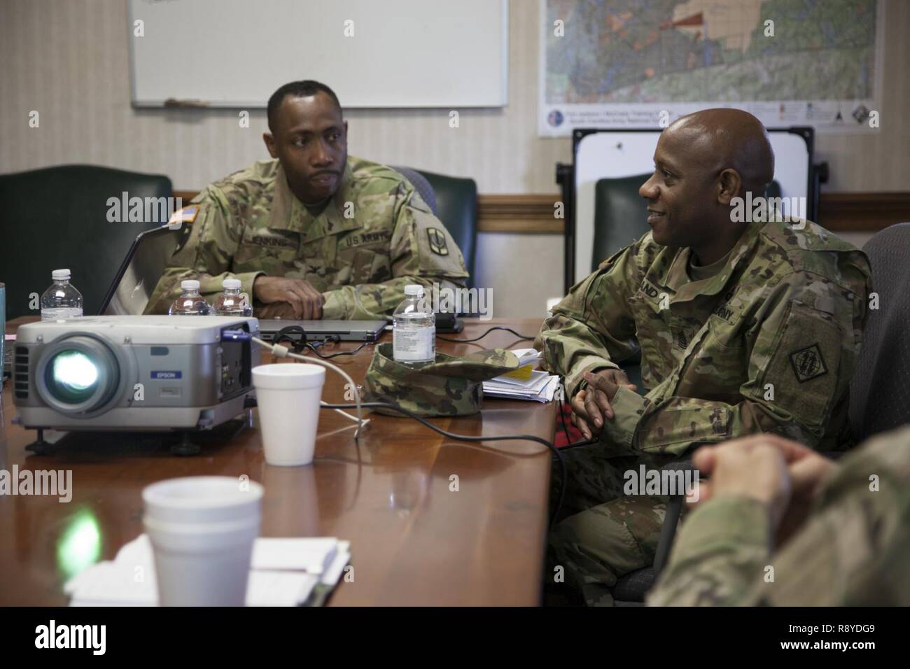 U.S. Army Col. David Jenkins, 228th Theater Tactical Signal Brigade ...