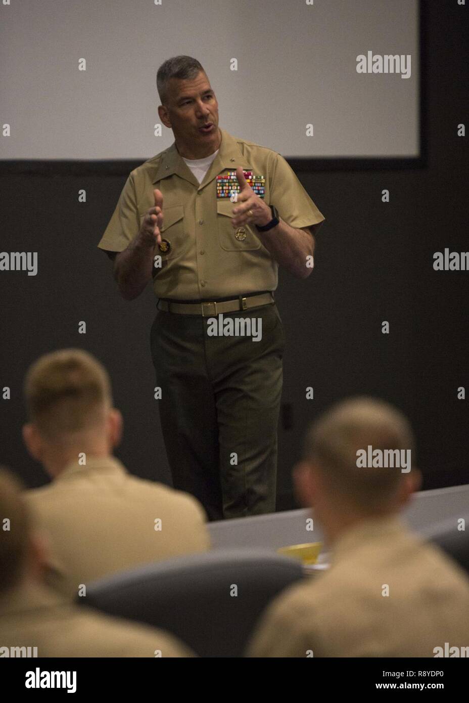 U.S. Marine Brig. Gen. William F. Mullen III, commanding general of ...