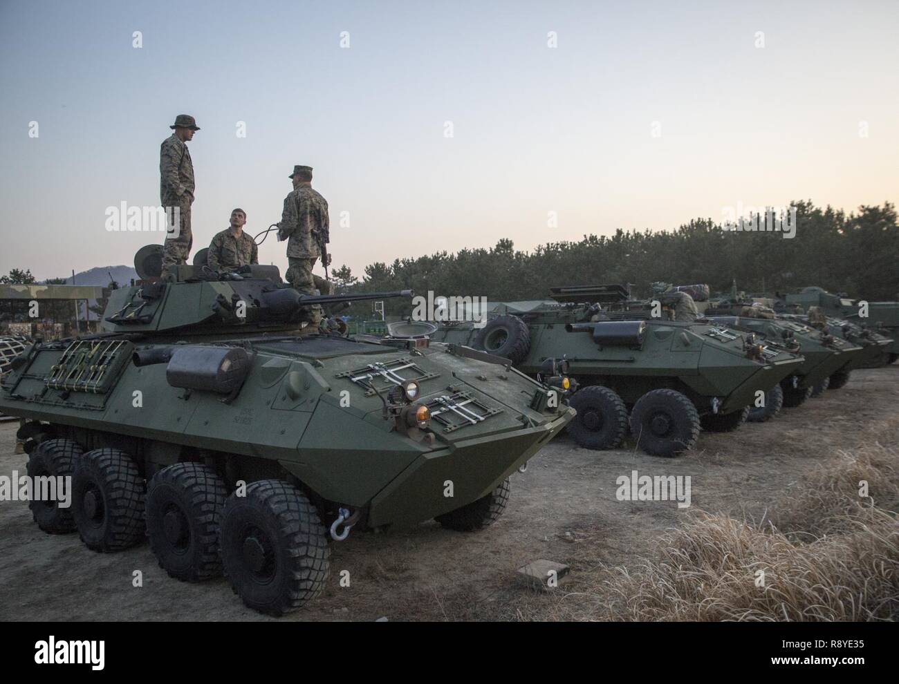 Marines with 3rd Light Armored Reconnaissance Battalion discuss their ...