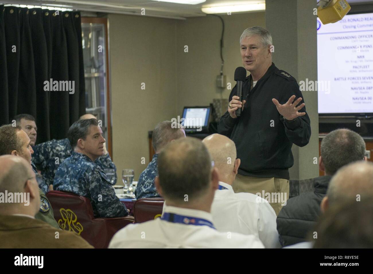 Aircraft carrier wardroom hi-res stock photography and images - Alamy