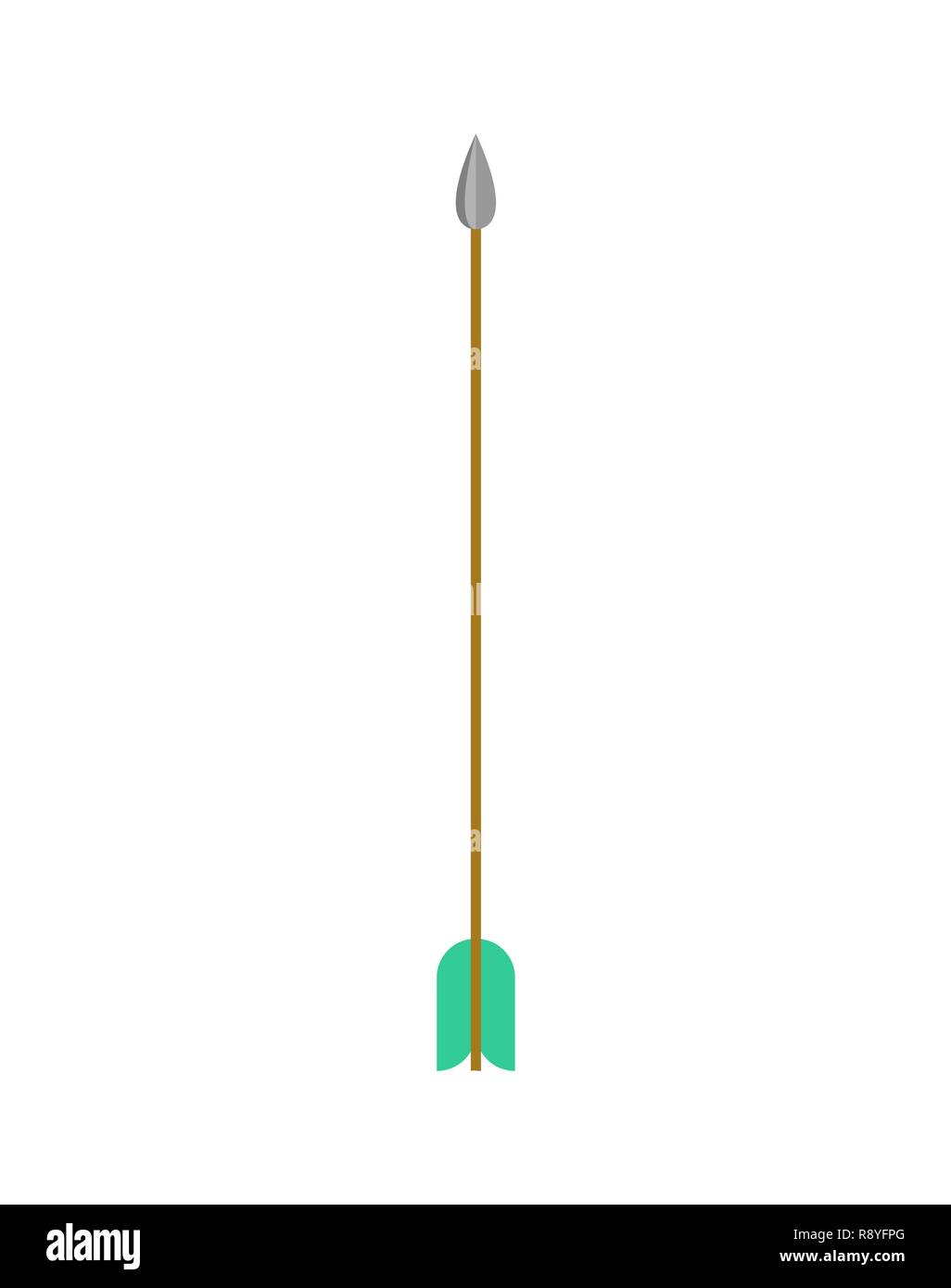 Wooden arrow for bow. Vector pole weapon Stock Vector Image & Art - Alamy