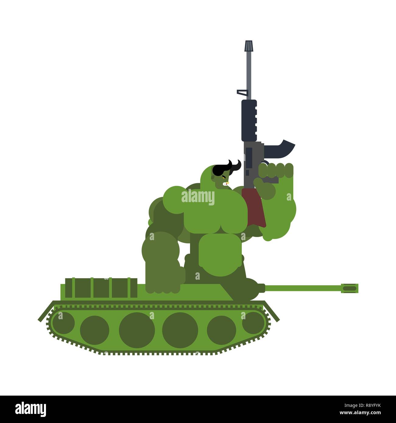 Centaur tank. Half Fighting Machine and Half Warrior. military monster ...