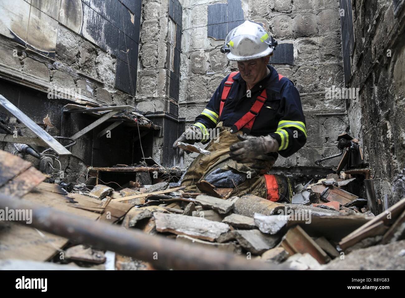 John Rouch, a fire marshall/assistant chief with Marine Corps ...