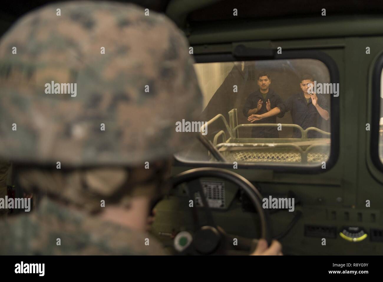 PHILIPPINE SEA (March 15, 2017) Cpl. Francisco Benitez, right, from ...