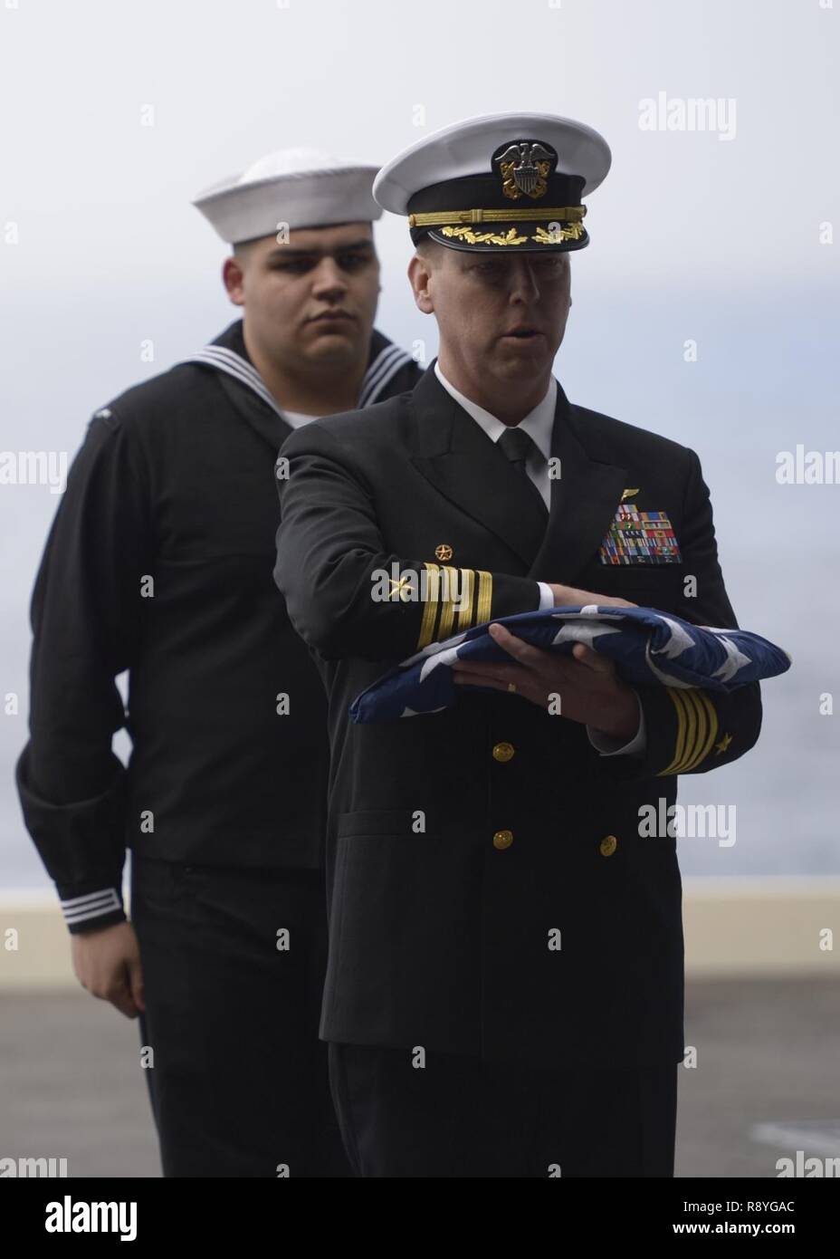 PACIFIC OCEAN (Mar. 15, 2017) Capt. Kevin P. Lenox, commanding officer ...