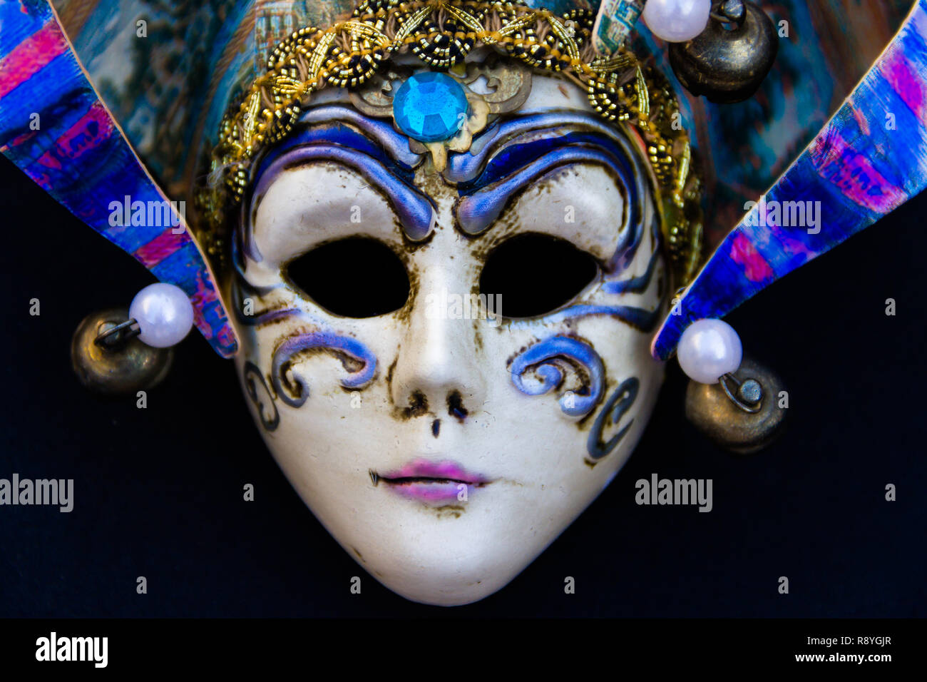 typical masks of the traditional venice carnival Stock Photo - Alamy