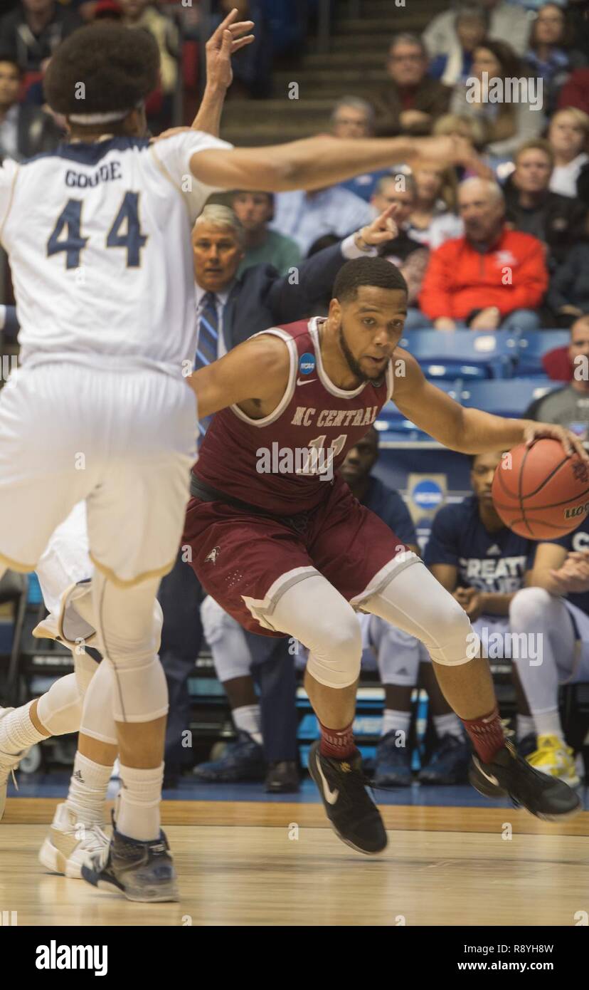 North Carolina Central’s Patrick Cole works to get past University of ...