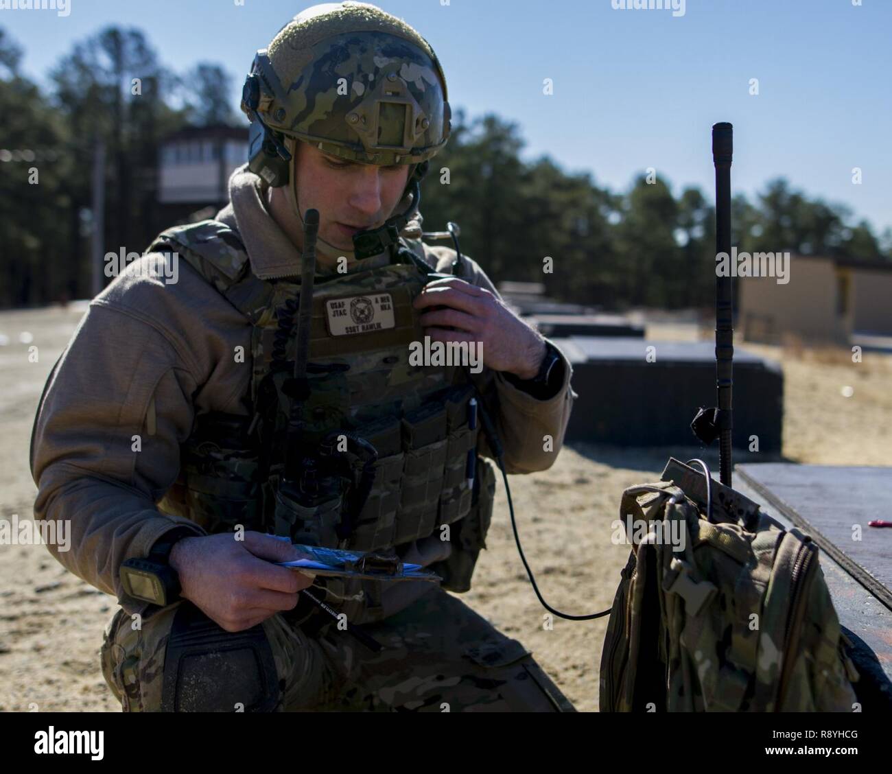 An Air National Guard Joint Terminal Attack Controller prepares close ...