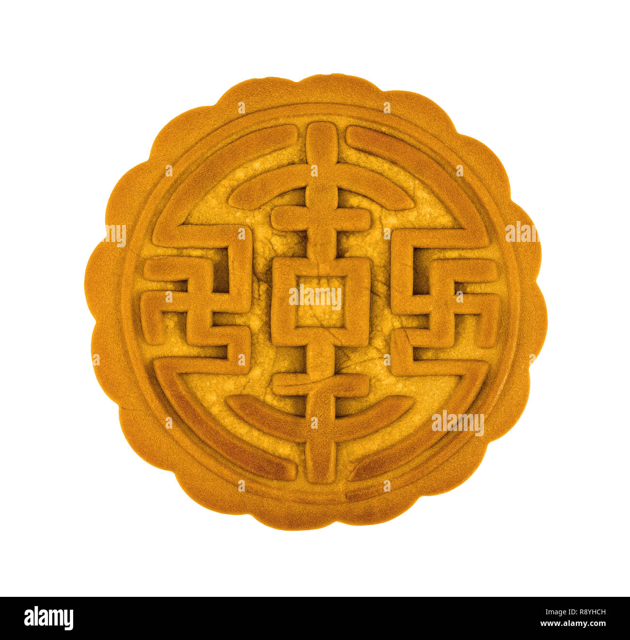 Chinese Mooncake on white background Stock Photo - Alamy
