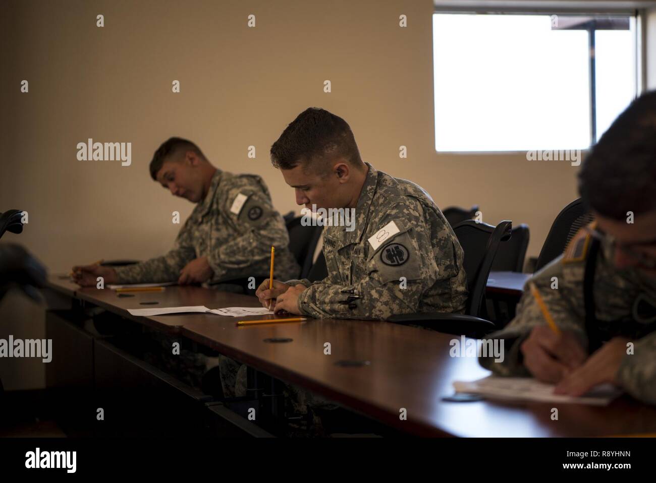 Police written test usa hi-res stock photography and images - Alamy