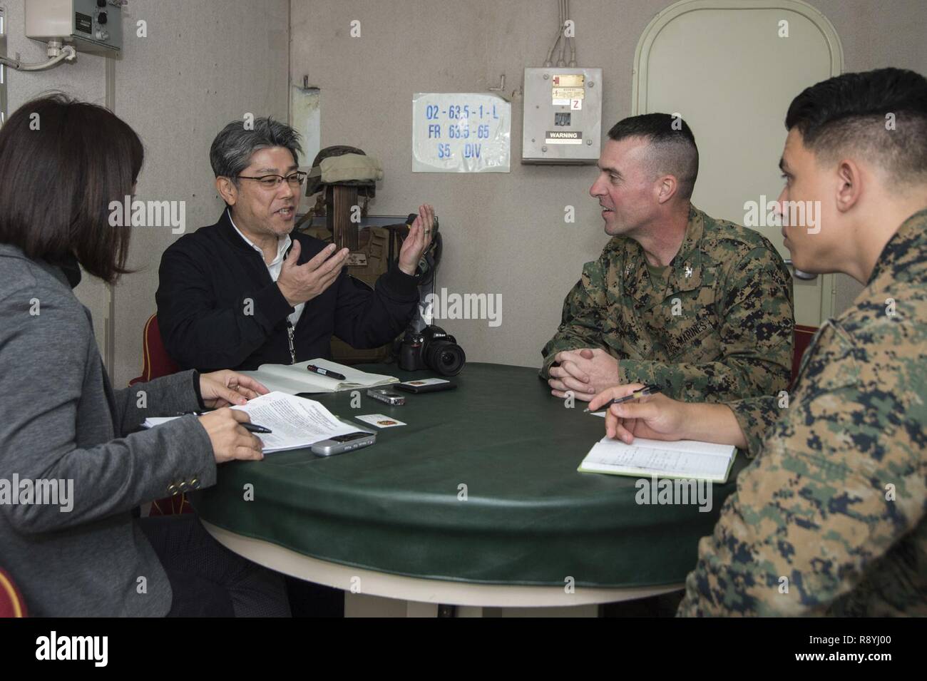 PHILIPPINE SEA (March 16, 2017) Marine Col. Tye R. Wallace, commanding ...